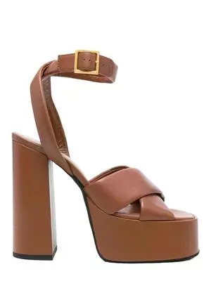 GIANPAOLO VIOZZI 140mm Crossover Platform Sandals