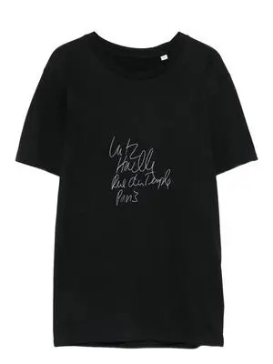 LUTZ HUELLE Lutz Huelle Script T-Shirt