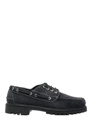 G.H.BASS Ranger Camp Suede Boat Shoes - Black