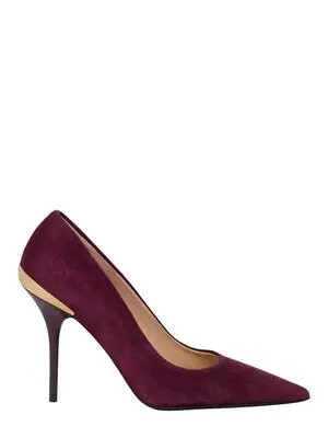 MOSCHINO Pointed-Toe Pumps With Metallic Detail