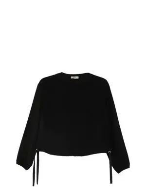Herno Drawstring Hem Sweatshirt - Black