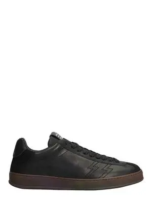 STKN Leather Sneakers - Black