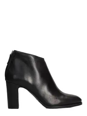 JULIE DEE Zip-Detail Block-Heel Ankle Boots