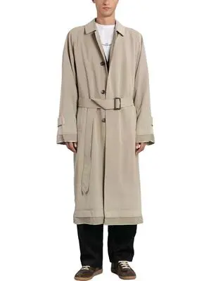 MAISON MARGIELA Belted Layered Trench Coat - Neutrals
