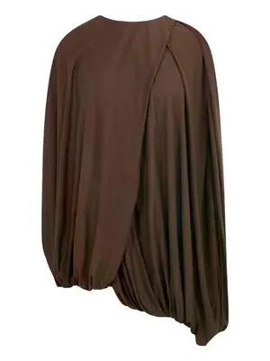 Loewe Draped Blouse - Brown