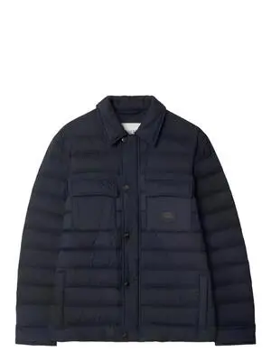 Burberry Padded Button-Up Jacket Blue