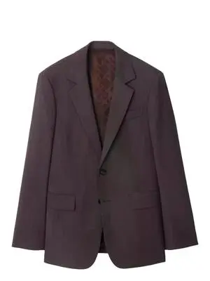 Burberry Notch-lapel Single-breasted Blazer - Purple