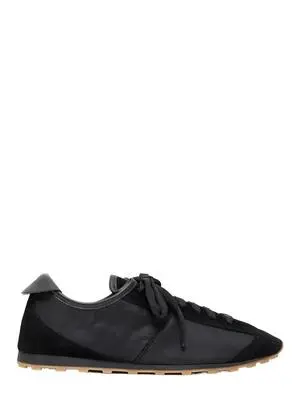 Jacquemus Suede-panel Nylon Trainers - Black