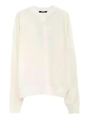 Jacquemus Embroidered Crew Neck Jumper - White