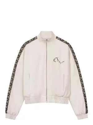 ROUGH. Lace Insert Track Jacket - White