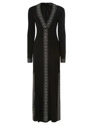 TEMPERLEY LONDON Gallantry V-neck Dress - Black