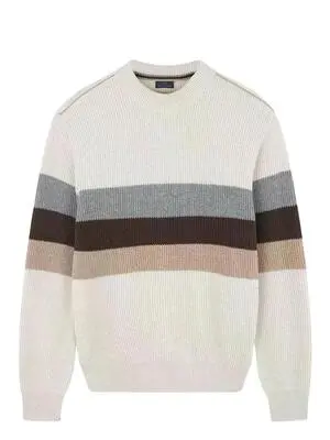 Paul & Shark Rib-knit Crew-neck Sweater - Neutrals