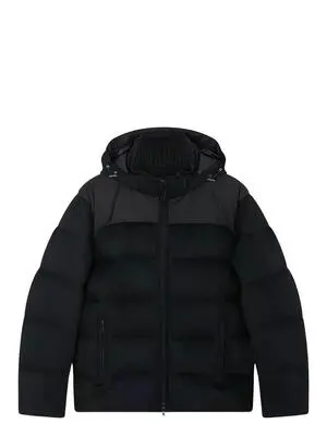 Paul & Shark Hooded Puffer Jacket - Black