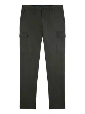 Paul & Shark Wool Blend Cargo Trousers - Green