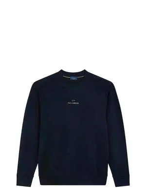 Paul & Shark Logo-print Cotton Sweatshirt - Blue