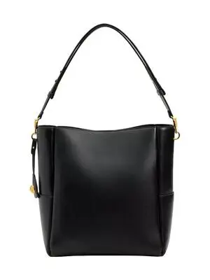 Ami Carrousel Leather Tote Bag - Black