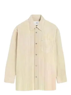 Ami Cotton Corduroy Shirt Jacket - Neutrals