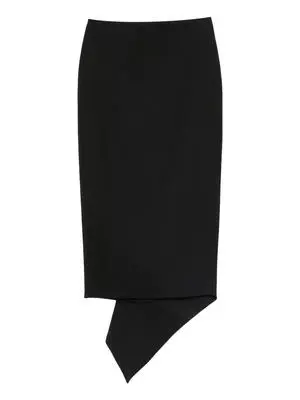 THELATEST Asymmetric Pencil Skirt - Black