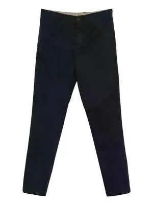 WHITE SAND Cotton-blend Straight-leg Trousers - Blue
