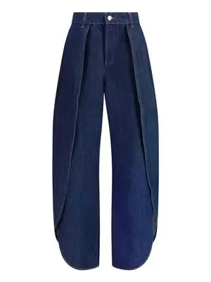 7 For All Mankind Tulip Curved Hem Jeans Blue