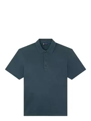 Paul & Shark Embroidered-wave Polo Shirt - Blue