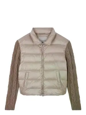 Paul & Shark Cable-knit Padded Jacket - Neutrals