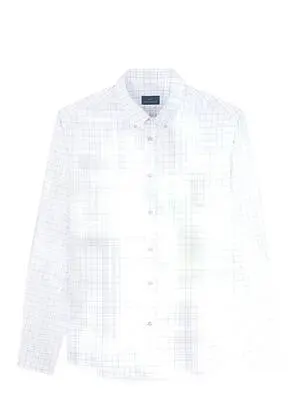 Paul & Shark Checked Twill Shirt - White