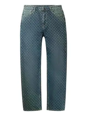 DAILY PAPER Monogram Print Jeans - Blue
