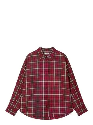 STUDIO TOMBOY Checked Button-down Shirt - Red