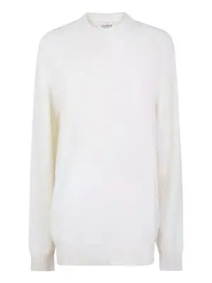 LANEUS Crew-neck Merino-wool Sweater - White