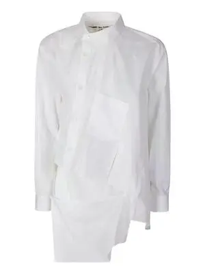 Comme Des Garçons Asymmetric Pocketed Shirt - White
