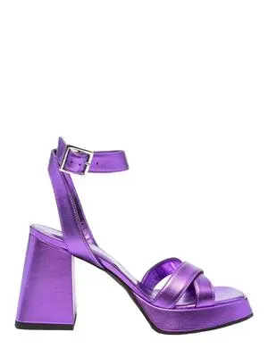 GIANPAOLO VIOZZI 95mm Ankle-strap Sandals - Purple