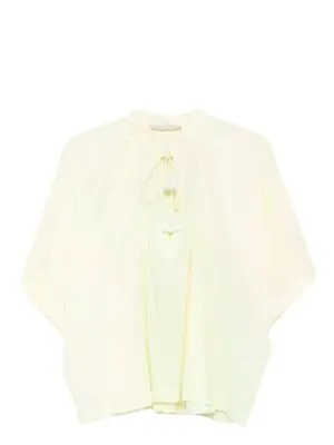 VANESSA BRUNO Cotton Top With Tassel Neck