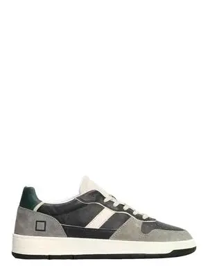 D.A.T.E. Leather Suede-Panel Sneakers