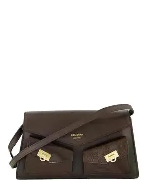 FERRAGAMO Mini Harley Crossbody Bag - Brown