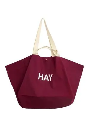 HAY Weekend Logo-print Canvas Tote Bag - Red