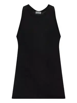 Yohji Yamamoto Crew-neck Tank Top - Black
