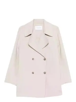 Iris Von Arnim Wool-cashmere Double-breasted Coat - Neutrals