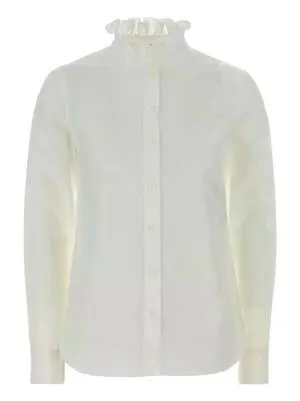 Alexander McQueen Ruffle-collar Shirt - White