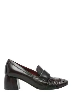 LORENA PAGGI 60mm Pleated-detail Block-heel Pumps - Purple