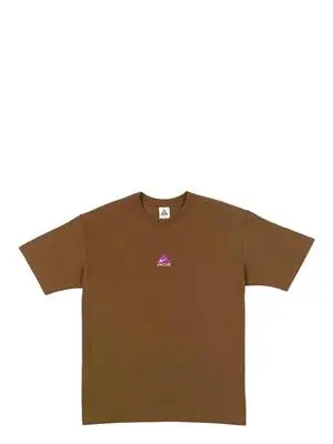 Nike Logo-embroidered T-shirt - Brown
