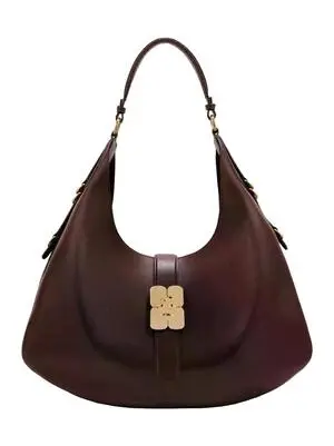 GANNI Large Kat Tote Bag - Brown
