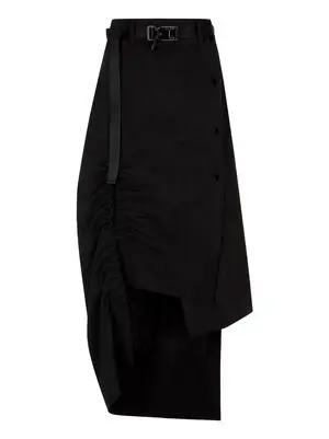 STUDIO TOMBOY Asymmetrical Wrap Skirt - Black