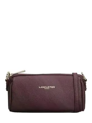 LANCASTER Cylindrical Shoulder Bag With Chain Strap - Red