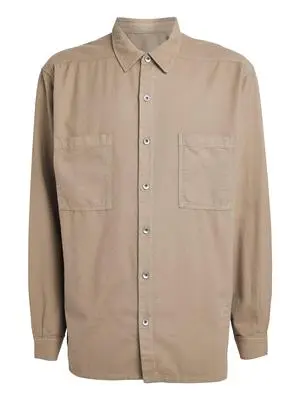 Rick Owens Organic Cotton Jumbo Overshirt - Beige