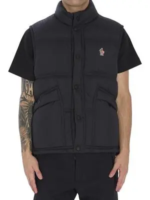 Moncler Padded Nylon Vest - Black