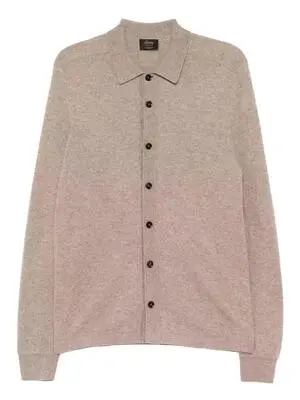 Brioni Cashmere Long Sleeve Shirt - Neutrals