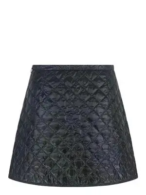 Moncler Mini Quilted Skirt - Blue