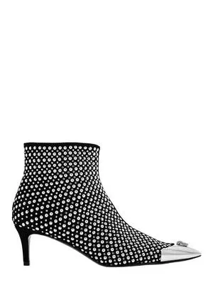 Philipp Plein 55mm Stud-embellished Pointed-toe Boots - Black