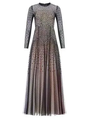 NEEDLE & THREAD Sequin-embellished Maxi Dress - Black